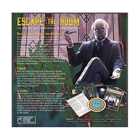 Thinkfun Escape The Room Le Secret De La Retraite Du Dr Gravely