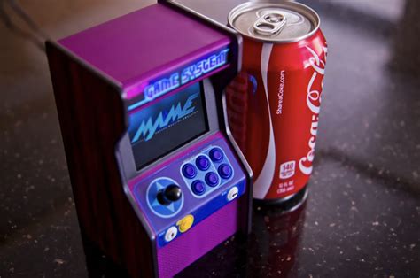 This Tiny Arcade Cabinet Is The Same Size As A Coke Can Raspberry Pi