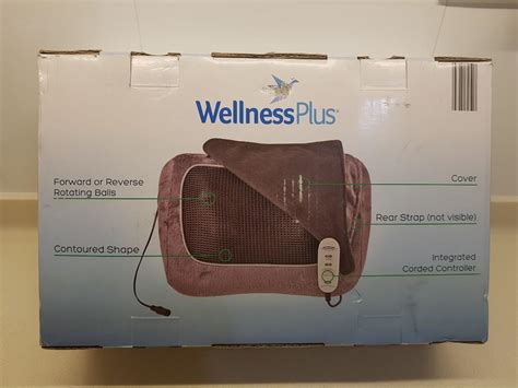 Wellness Plus Shiatsu Back Massage Cushion With Heat Function