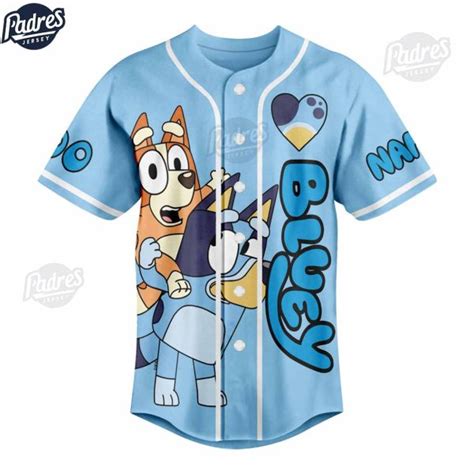 Cartoon Bluey I Slipped On Mah Beans Custom Baseball Jersey Padres Jersey Oasis Elevate Your