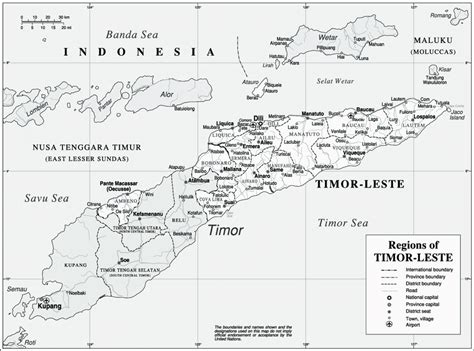 Region Map East Timor