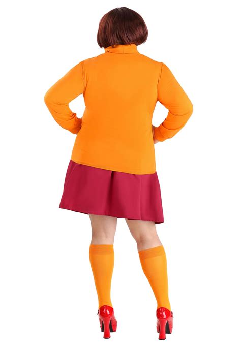 Plus Size Classic Scooby Doo Velma Costume For Adults