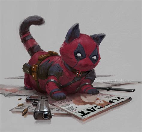 Introducing “cat Deadpool”😜 Art By Fajareka Setiawan R Deadpool