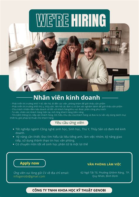 Công ty TNHH Khoa học Kỹ thuật Genobi tuyển dụng Nhân viên Kinh doanh