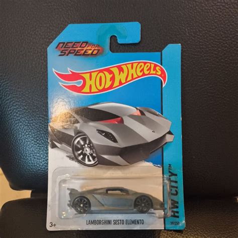 Hot Wheels Lamborghini Sesto Elemento Hw City Need For Speed Gray Nfs