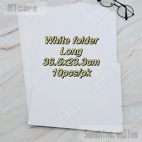 10pcs Thick White Folder Kraft Folder 15pts Size Legal Long Lazada Ph