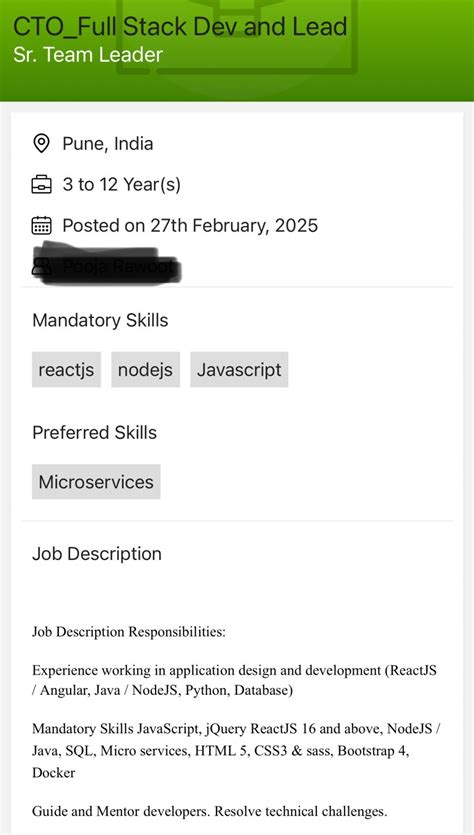 Fullstack Reactjs Nodejs Javascript Microservices Jobopening Careeropportunity Pune