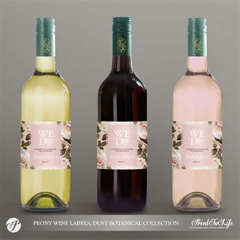 Wine Bottle Label Template
