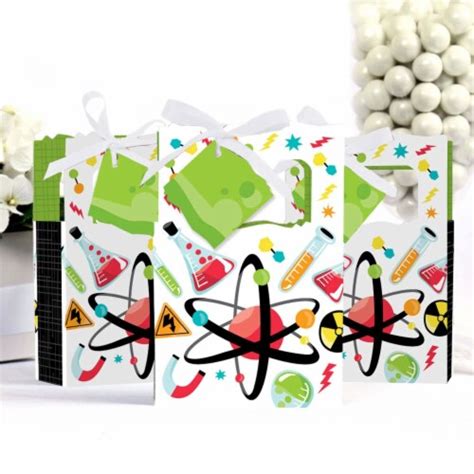 Big Dot Of Happiness Scientist Lab Mad Science Baby Shower Birthday Party Favor Boxes Ct