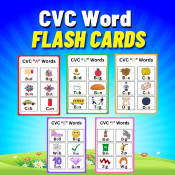 Cvc Word Short Vowel Vowels Consonants Flashcards By Easy Learning Zone