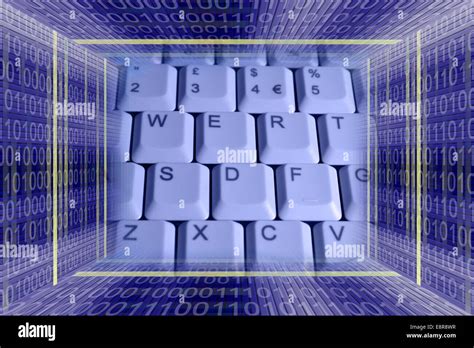 Technological And Futuristic Conceptual Illustration Digital Age Binary Code Future