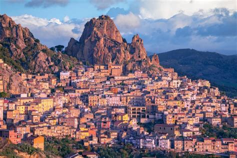 Gagliano Castelferrato Sicily Italy At Sunrise Stock Image Image