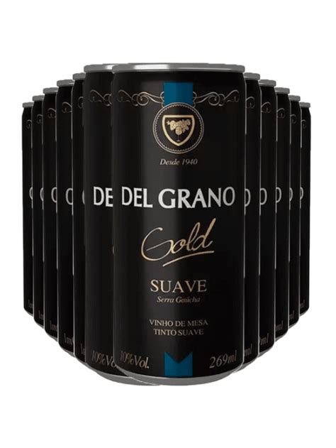 Vinho Del Grano Tinto Suave Lata Ml Eficaz Distribuidora