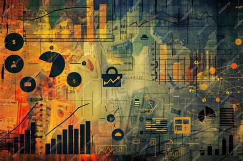 Dark Infographic With Various Charts Graphs And Data Visualizations In Black Orange And Yellow