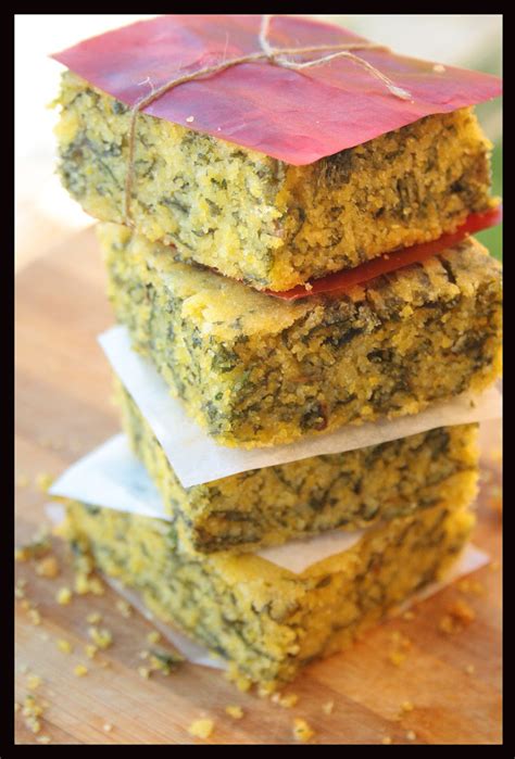 The Old Curiosity Shop Razljevak Bosnian Polenta Cake With Dark Greens