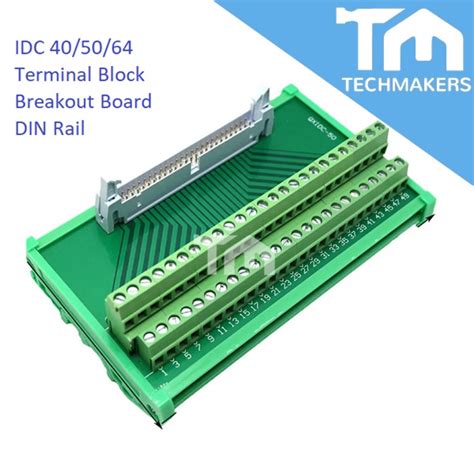 Idc40 Idc50 Idc64 50 Male Terminal Block Breakout Board For Relay