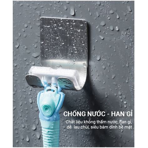 Móc Treo Đồ Inox 304 Keo 3m Chính Hãng Vando Siêu Bám Dính Siêu Chắc
