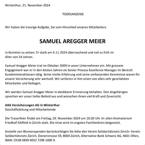 Samuel Aregger Meier Hommages