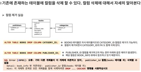 59 데이터 조작 및 테이블 관리 14 컬럼 제거