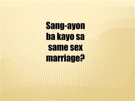 Same Sex Marriage Pptx