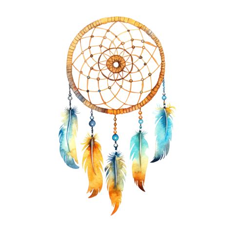Watercolor Dream Catcher Isolated Illustration 25536091 Png