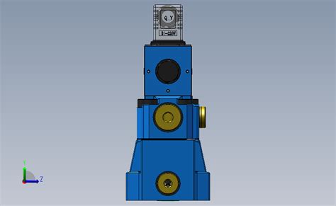 Dbw10 先导式电磁溢流阀solidworks 2012模型图纸下载 懒石网