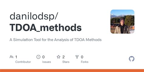 GitHub Danilodsp TDOA Methods A Simulation Tool For The Analysis Of