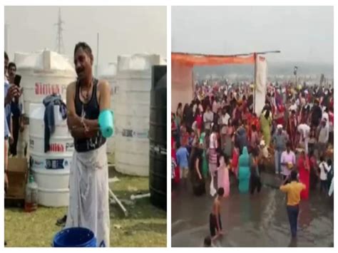 Chhath Puja 2022 After Director Of Delhi Jal Board Bath Crowd Of