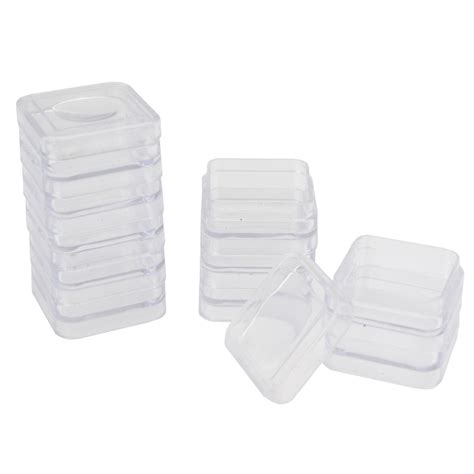 Plastic Stackable Square Containers 10 Pieces