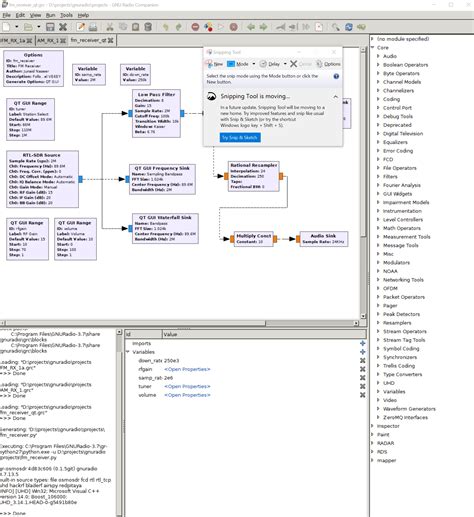Rtl Sdr GNU Radio Does Not Run Flow Graph Amateur Radio Stack Exchange