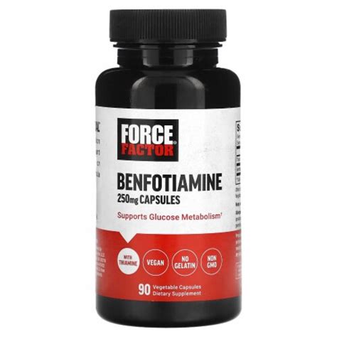 Force Factor Benfotiamine 250mg 90 Vegetable Capsules Buy In