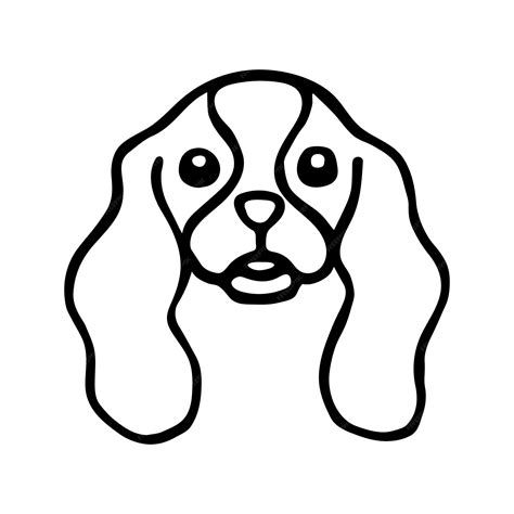 Cabeza De Perro Doodle Cavalier King Charles Spaniel Vector Premium