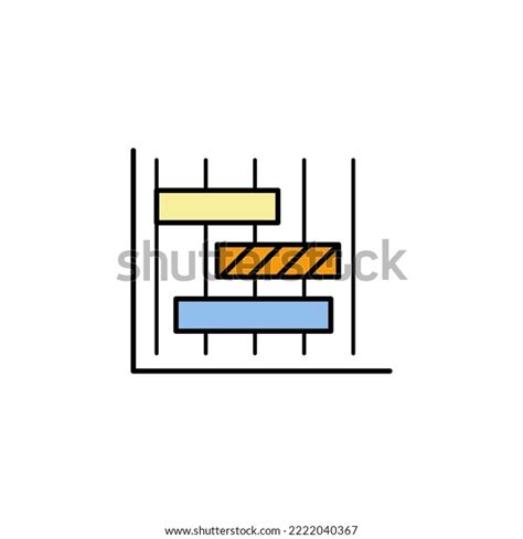 Horizontal Bars Charts Outline Icon Element Stock Vector Royalty Free Shutterstock