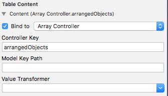 Ios Connect Array With Dictionaries Via Cocoa Bindings Stack Overflow