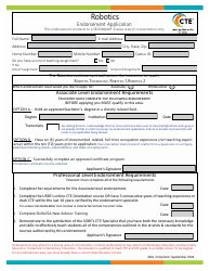 Utah Robotics Endorsement Application Fill Out Sign Online And