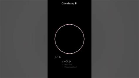 Calculating Pi With 14 Sided Polygon Youtube