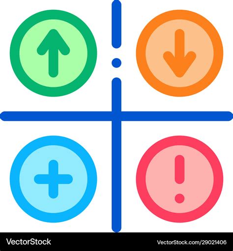 Swot Analysis Icon Outline Royalty Free Vector Image