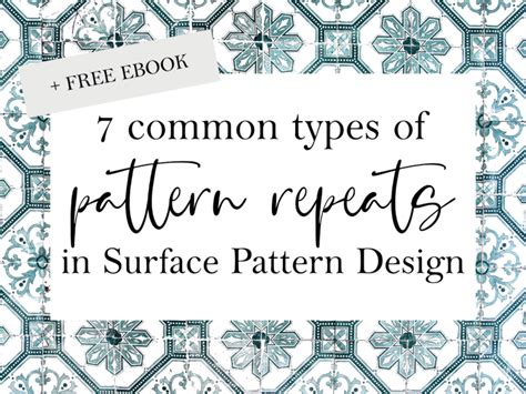 7 Common Types Of Pattern Repeats In Surface Pattern Design Design Av Mad