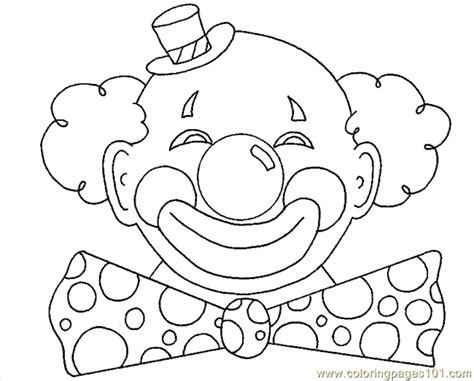 Happy Clown Coloring Pages