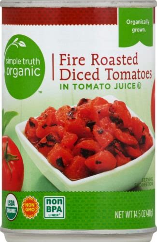 Simple Truth Organic® Fire Roasted Diced Tomatoes 145 Oz Harris Teeter