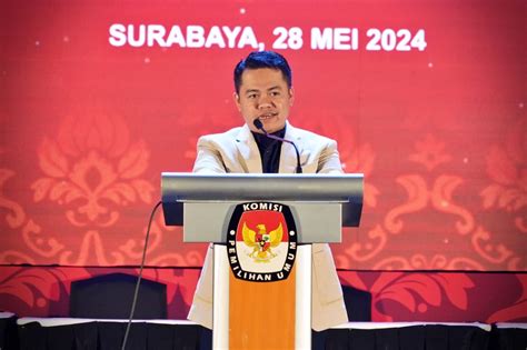 KPU Jatim Gelar Rapat Pleno Terbuka Penetapan Perolehan Kursi Dan Calon