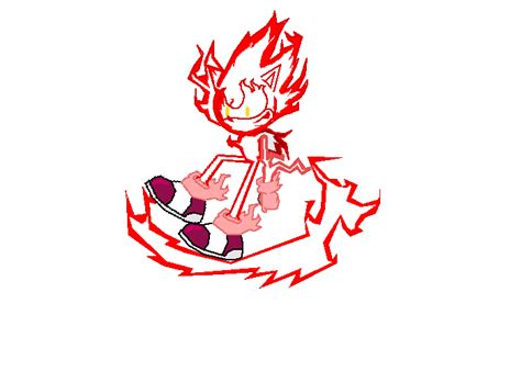 Flaming Sonic By Sonicartitsbad On Deviantart