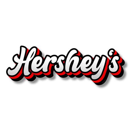 Premium Photo Hersheys Text 3d Silver Red Black White Background Photo 