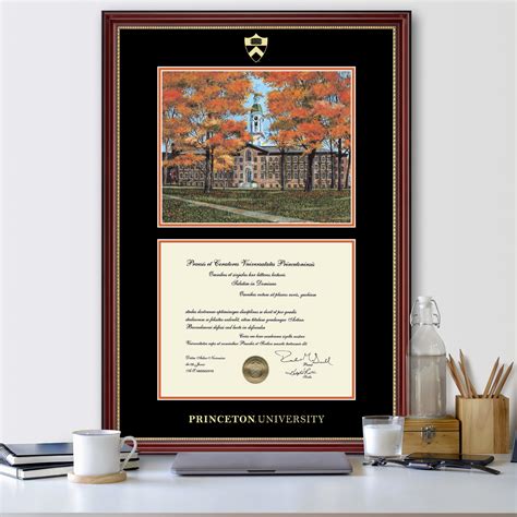 Princeton University Gold Embossed Diploma Frame In Gallery Item