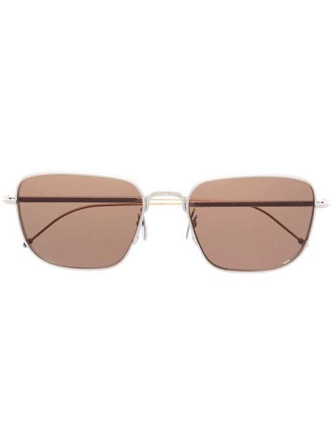 Shop Square Frame Glasses Thom Browne Women Editorialist