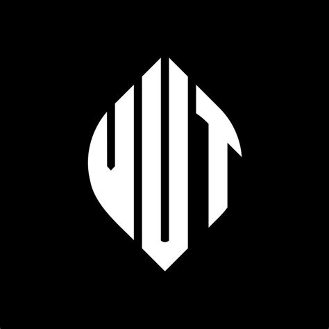Vut Design De Logotipo De Letra De Círculo Com Forma De Círculo E