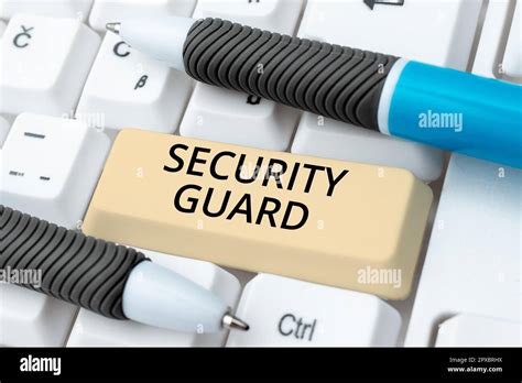Writing Displaying Text Security Guard Word For Tools Used To Manage