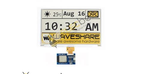 75 Inch Bare E Paper Screen Driver Board Onboard Esp8266 Module Wireless Wifi Yellowblack