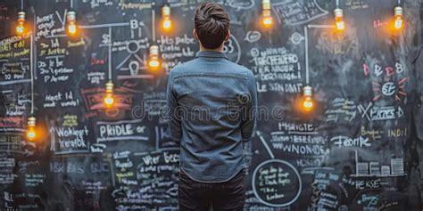 Strategic Planning With Wall Of Ideas Stock Image Image Of