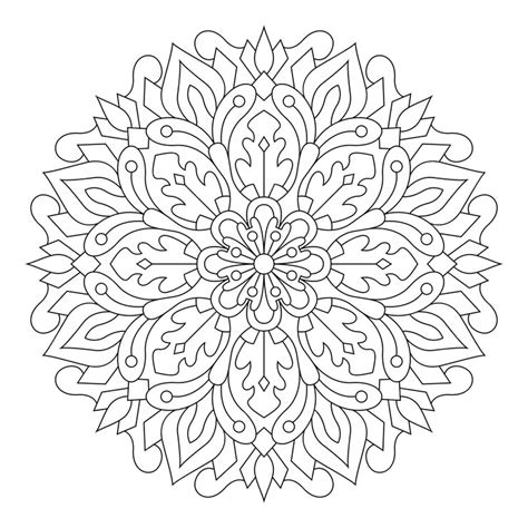 Page De Livre De Coloriage Anti Stress Mandala Pour Adultes